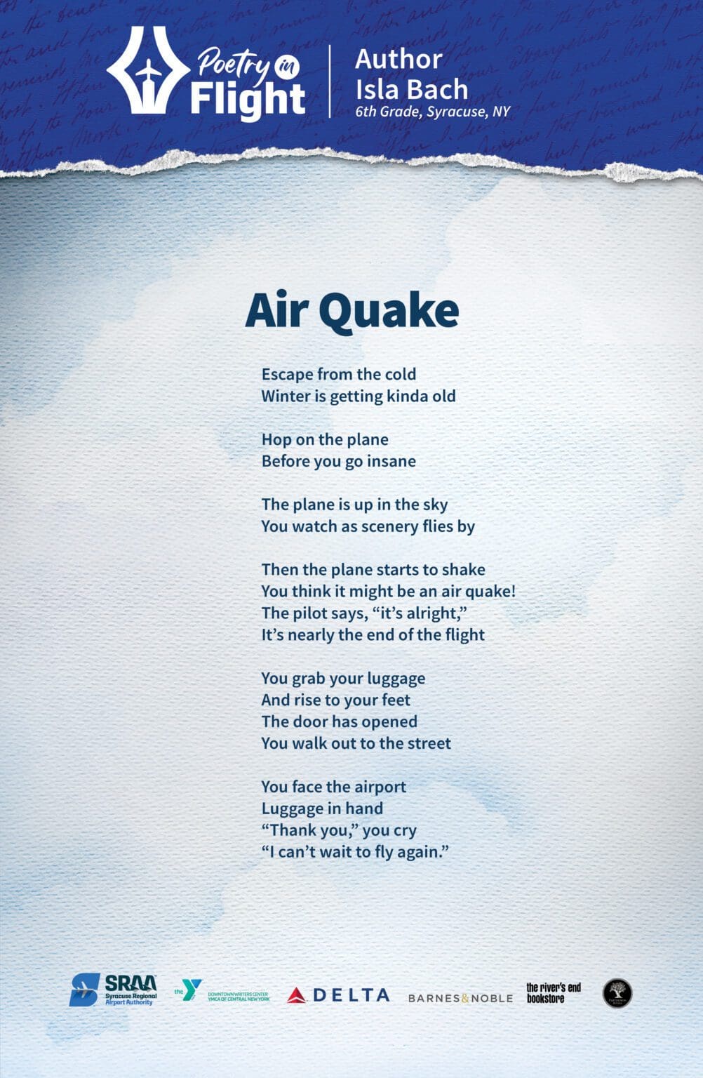 Poetry In Flight Poetry Contest - Syracuse Hancock International Airport