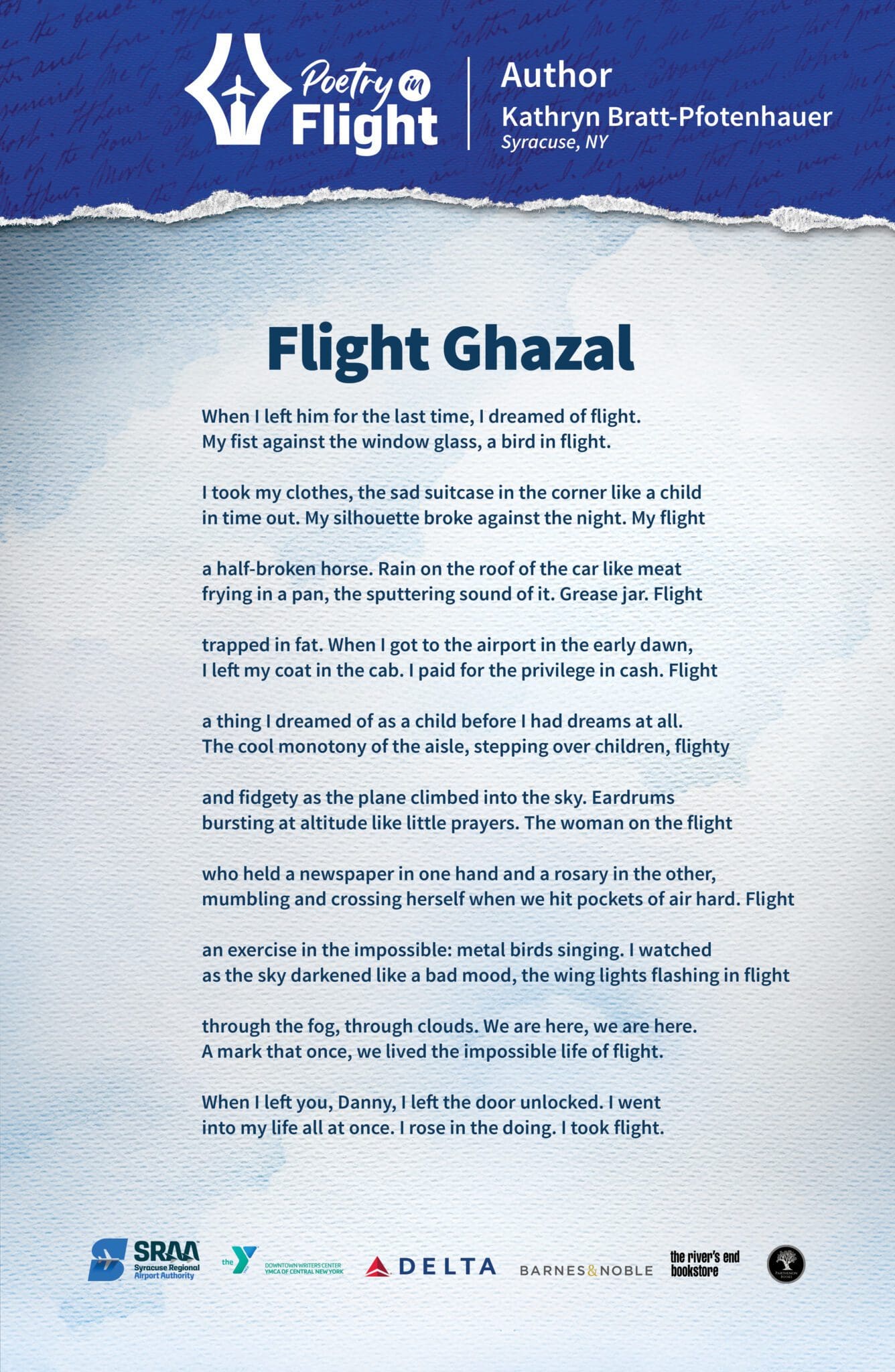 Poetry In Flight Poetry Contest - Syracuse Hancock International Airport